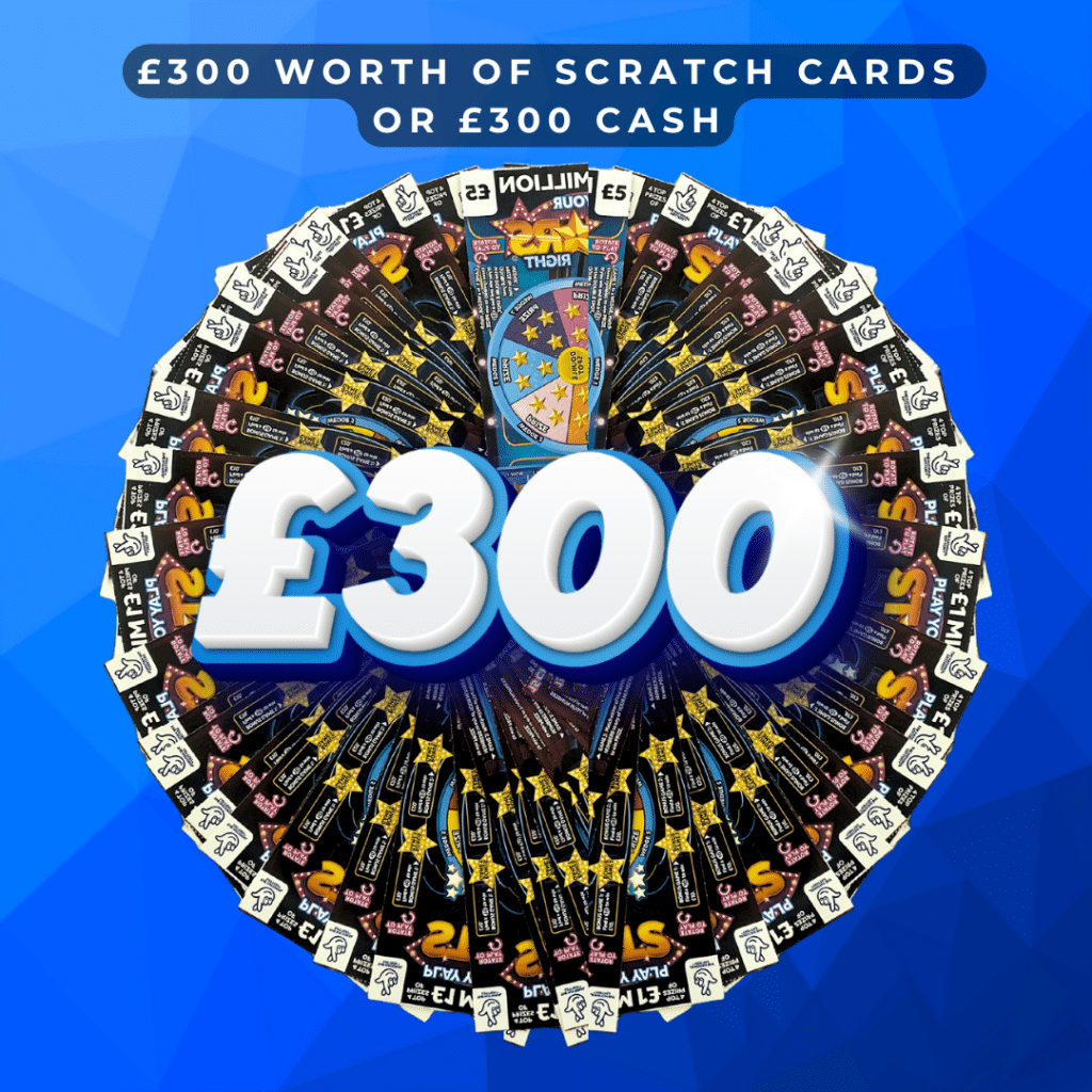 £300 Scratch Card Bundle Or £300 Cash – Clover Competitions