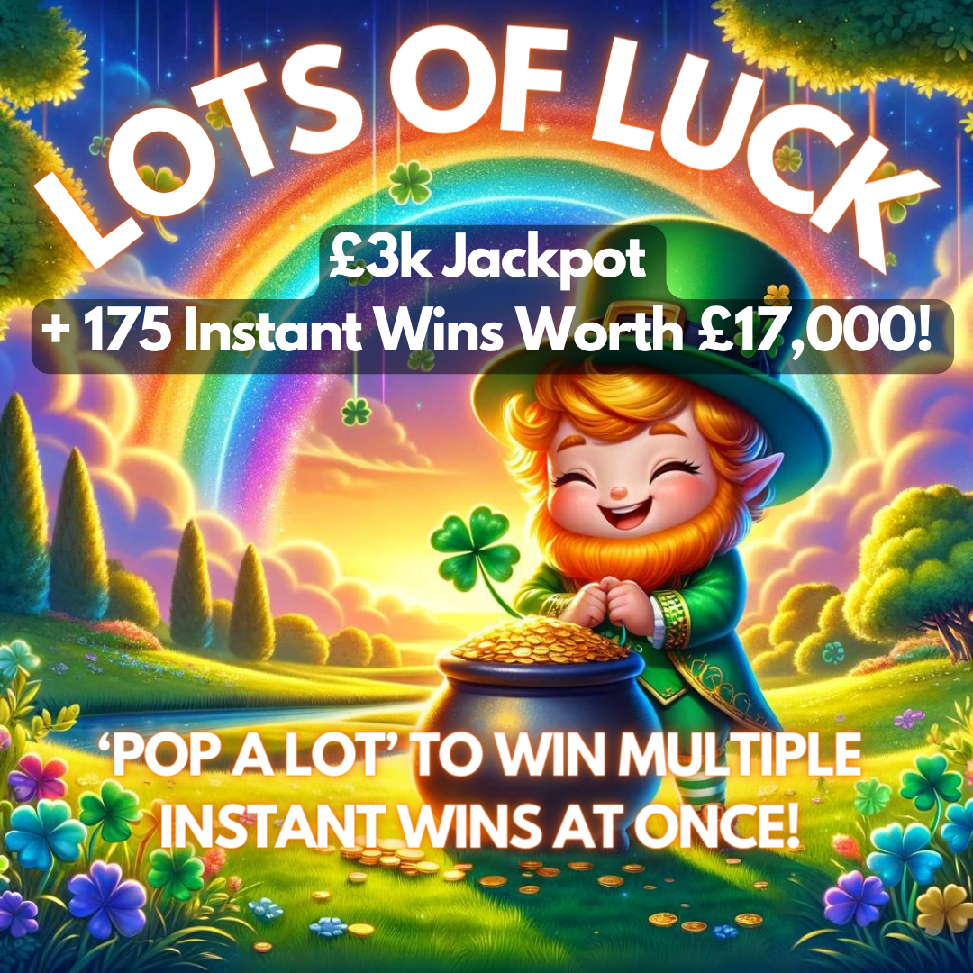 LOTS Of Luck – £3,000 Main Prize + £17,000 Of Instant Wins – Clover ...