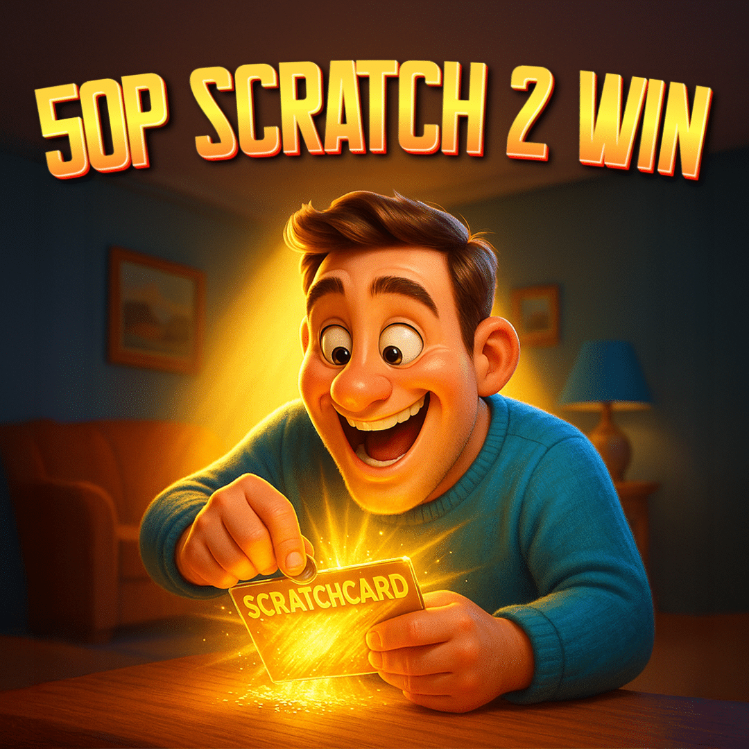 50P SCRATCH 2 WIN – £250 Main Prize + £750 Instants – Clover Competitions