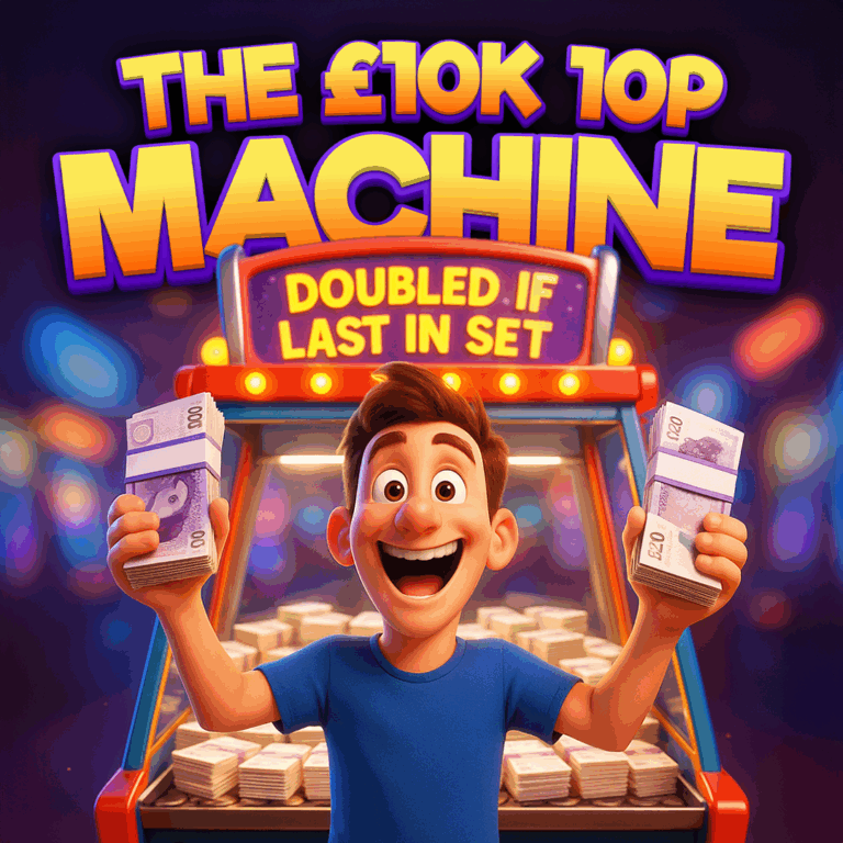£10,000 10p Machine (Doubled If Last in Set) – Clover Competitions