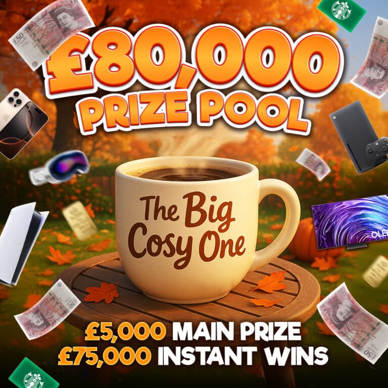 🍁 The Big Cosy One – £80,000 Prize Pool 🍂 – Clover Competitions