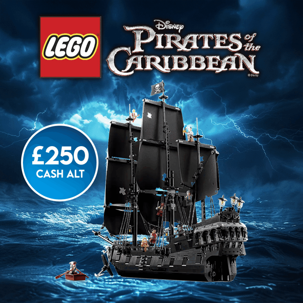 LEGO Jack Sparrow Pirate Ship Or £250 Cash – Clover Competitions