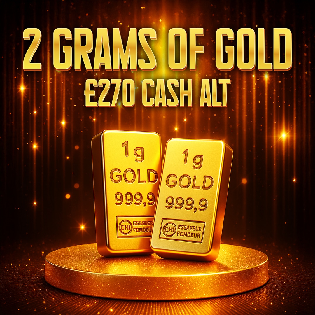 2 Grams Of Gold Or £270 Cash – Clover Competitions