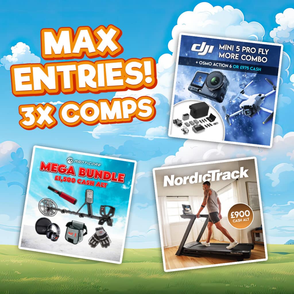 MAX Entries 3 Comps! – Clover Competitions